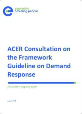 Eurelectric response to ACER consultation on the Framework Guideline on ...