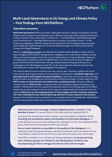 Improving the implementation of Climate and Energy Dialogues in EU ...