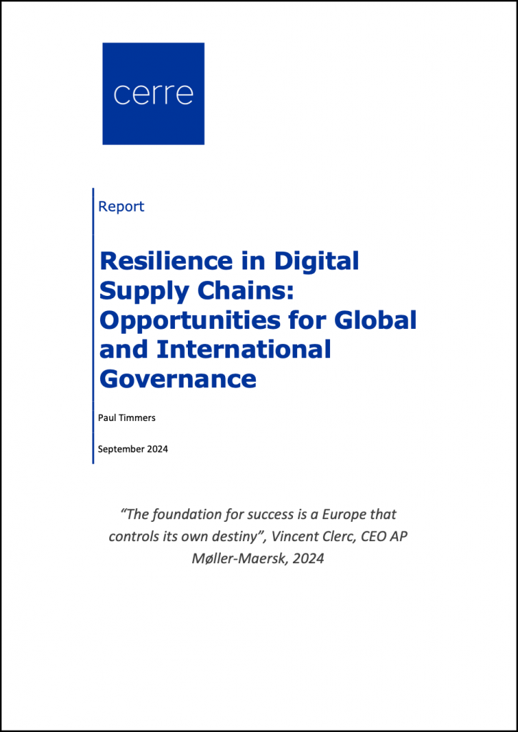 Resilience in Digital Supply Chains: Opportunities for Global and International Governance ...