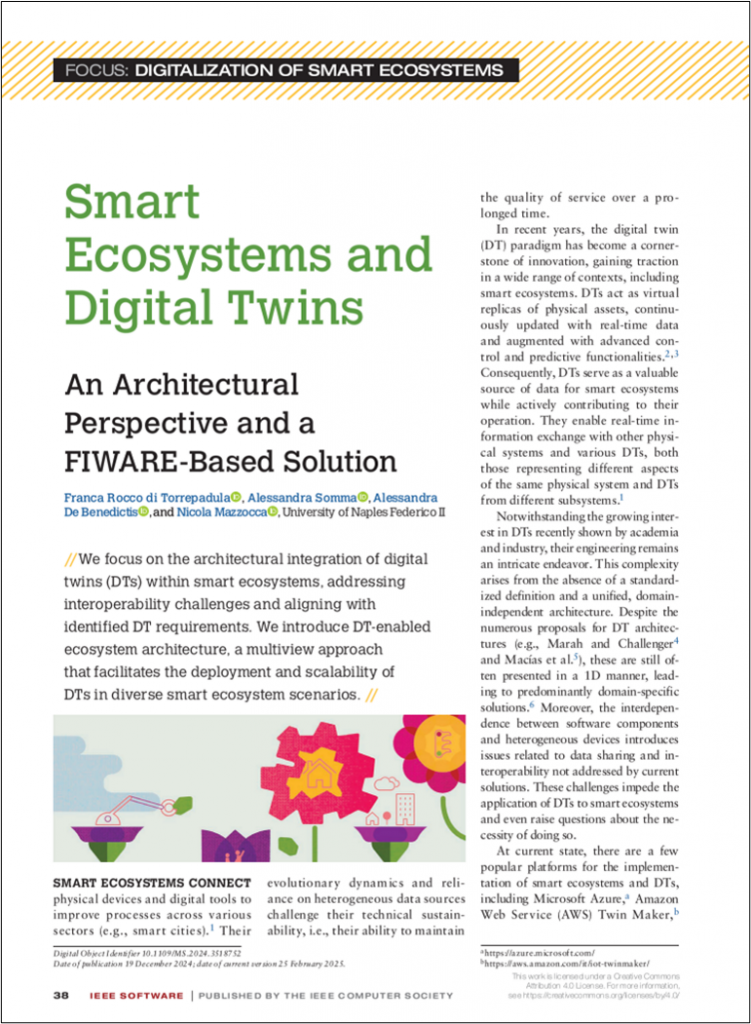 Smart Ecosystems and Digital Twins: An Architectural Perspective and a ...