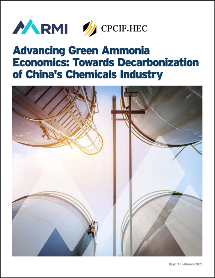 Advancing Green Ammonia Economics: Towards Decarbonization of China's Chemicals Industry ...