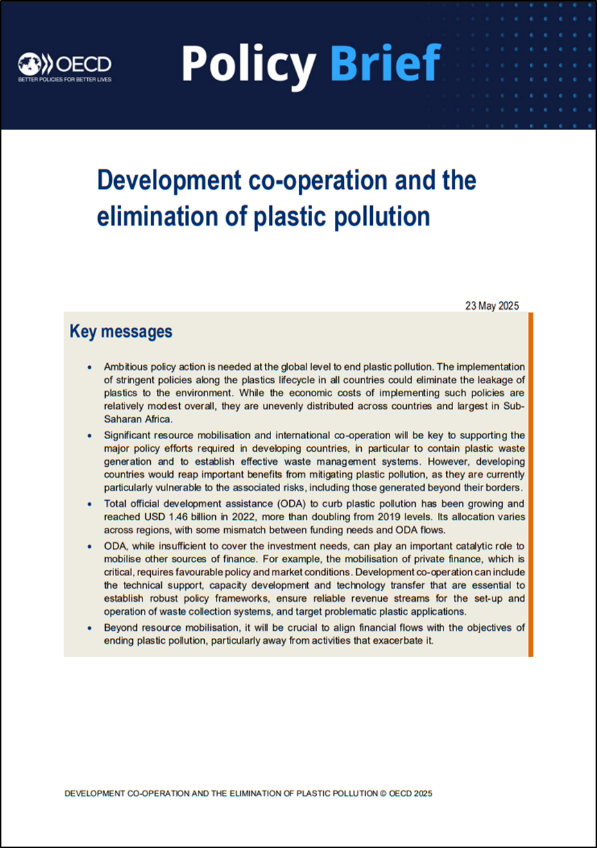 Development co-operation and the elimination of plastic pollution ...