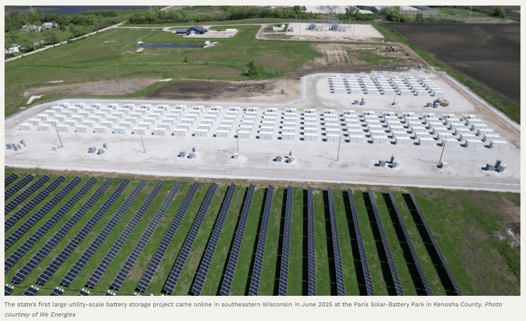 Wisconsin’s first large-scale battery storage system comes online in ...