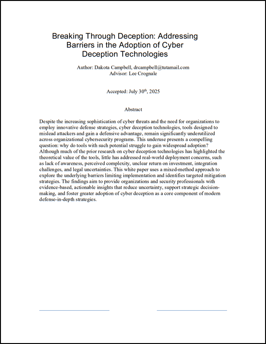 Breaking Through Deception: Addressing Barriers in the Adoption of ...